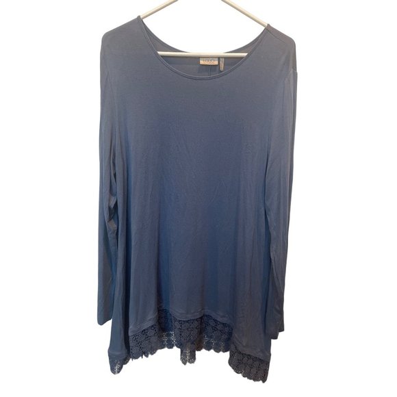 LOGO by Lori Goldstein | Tops | Logo By Lori Goldstein Long Sleeve Lace ...